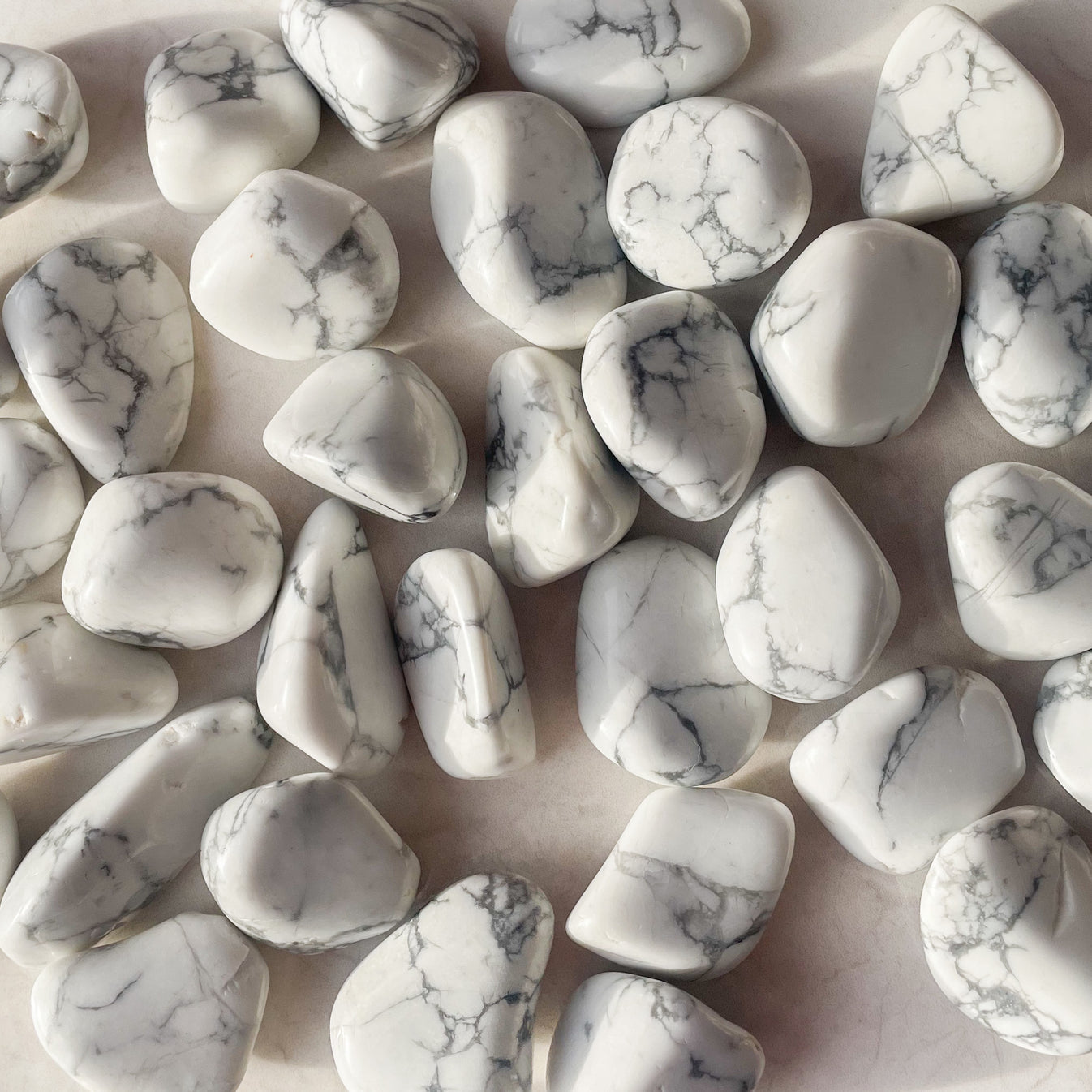 Howlite Tumble – Sugary Cove Crystals