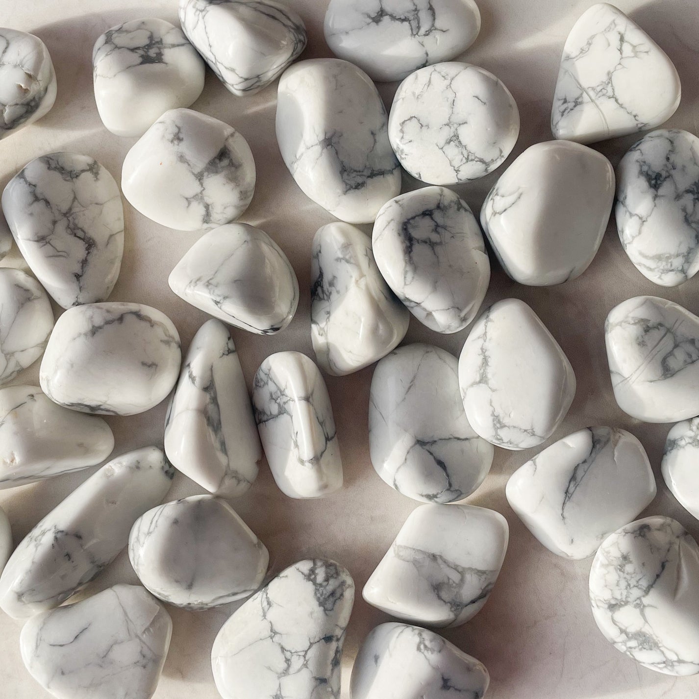 Howlite Tumble – Sugary Cove Crystals